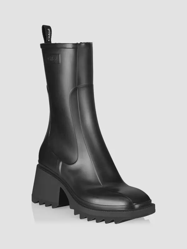 Chloé Betty Pvc Short Rain Boots - Black