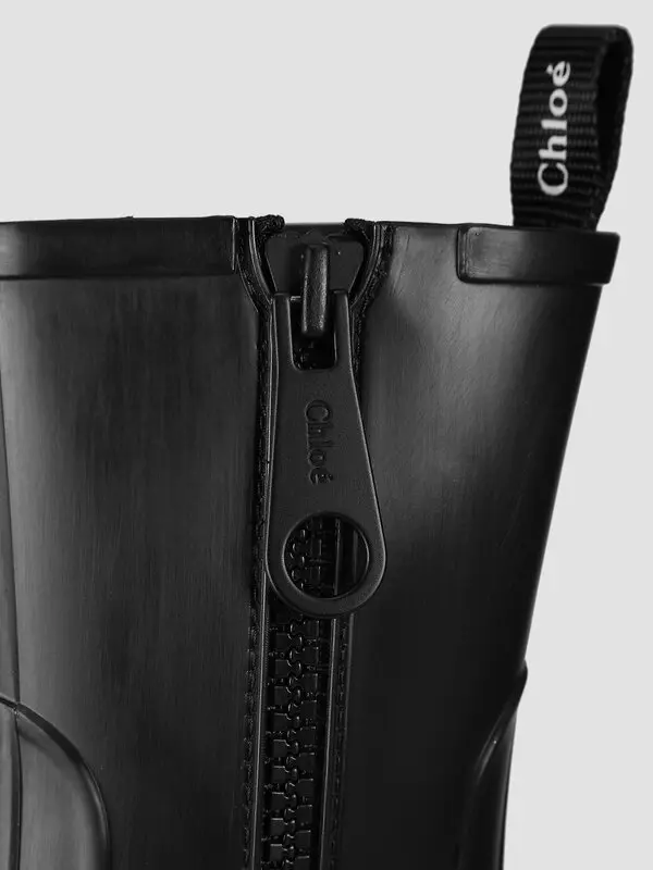 Chloé Betty Pvc Short Rain Boots - Black
