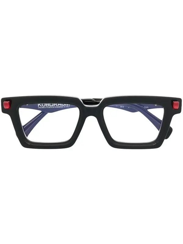 KUBORAUM Square Frame Glasses - Black