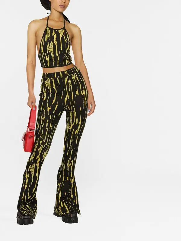 AMBUSH Jacquard-pattern Strapless Top
