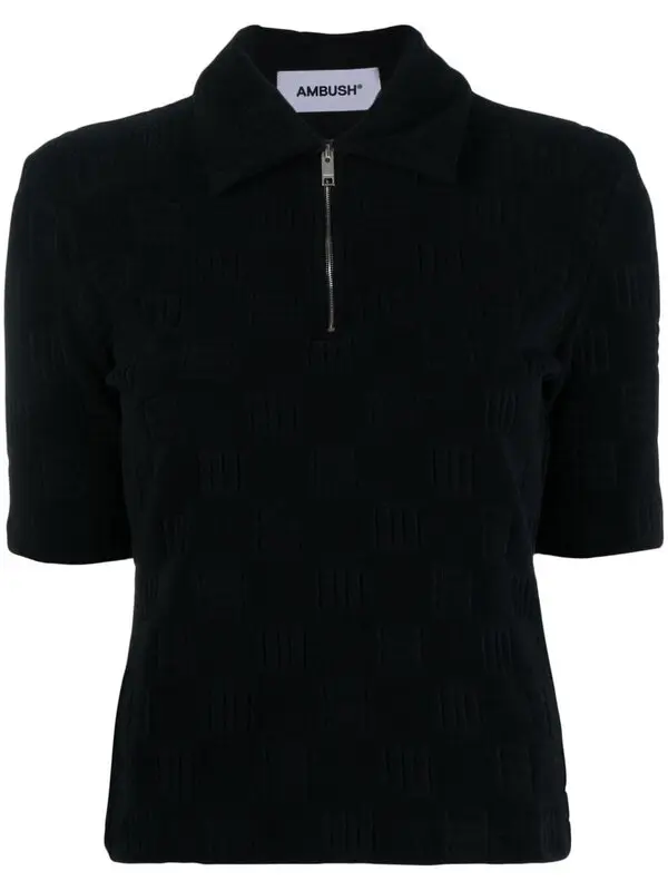 AMBUSH Monogram Zip-up Polo Top
