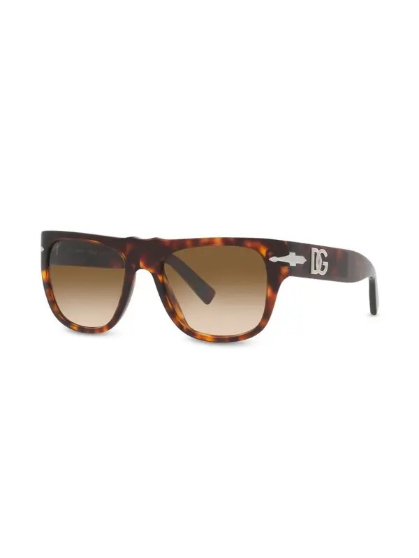 Persol Tortoiseshell Rectangle Frame Sunglasses