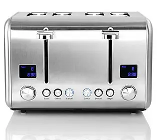 MEGACHEF Stainless Steel 4-slice Toaster