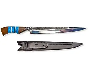 BRAZILIAN FLAME 10-inch Stainless Steel Treasur E Luxor Knife - Silver