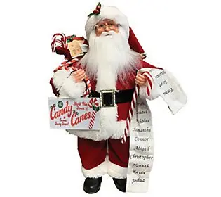 SANTA'S WORKSHOP 15' Candy Cane Claus By - One-color