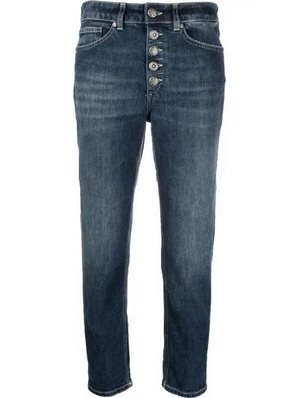 DONDUP Bleach-effect High-waisted Jeans