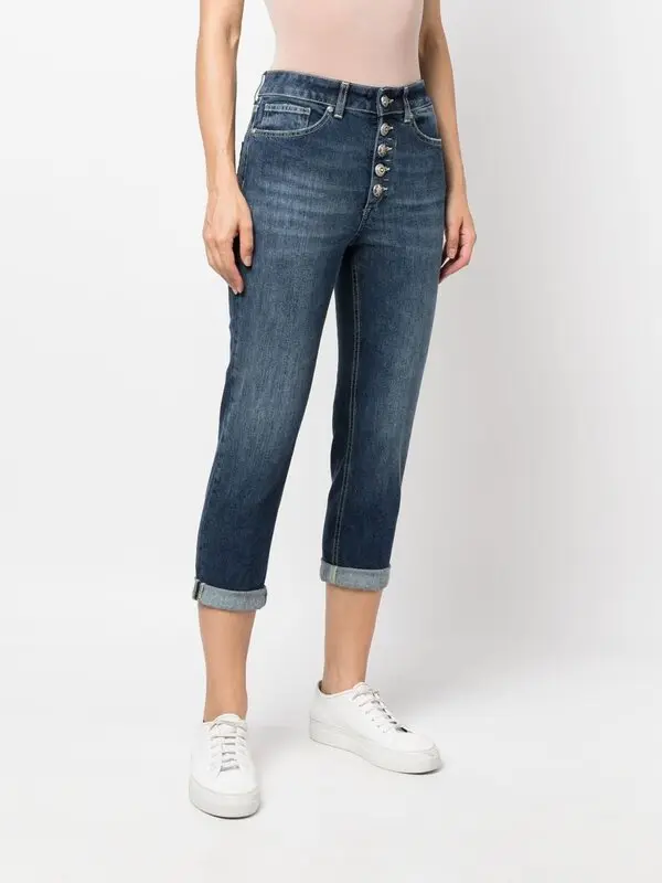 DONDUP Bleach-effect High-waisted Jeans