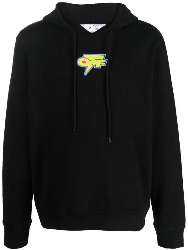Off-White Arrows Print Cotton Hoodie