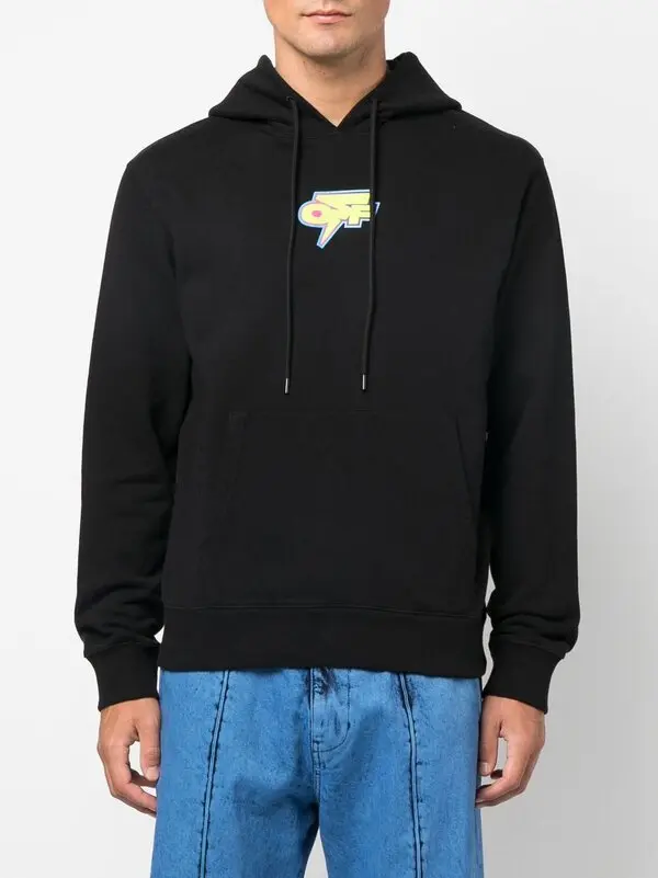 Off-White Arrows Print Cotton Hoodie
