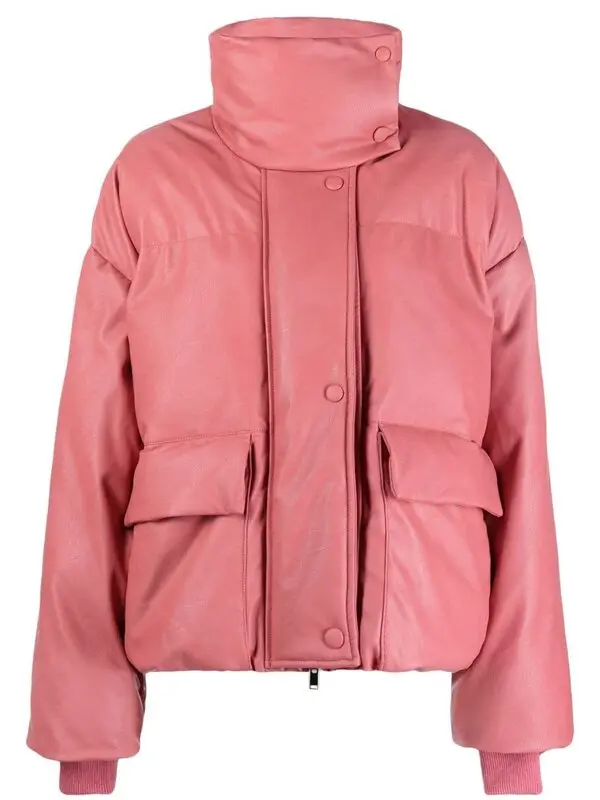 Stella McCartney Faux-leather Puffer Jacket