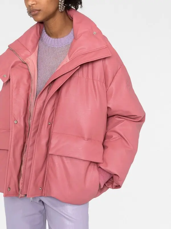 Stella McCartney Faux-leather Puffer Jacket
