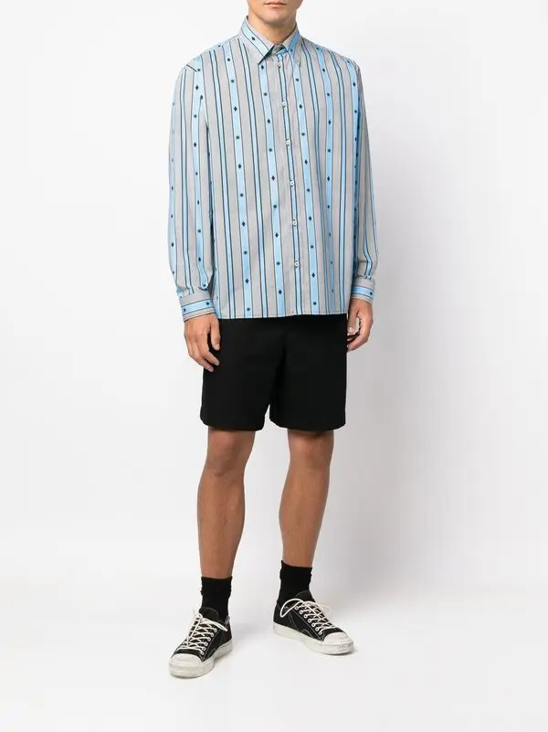 COUNTY OF MILAN Striped Button-up Shirt