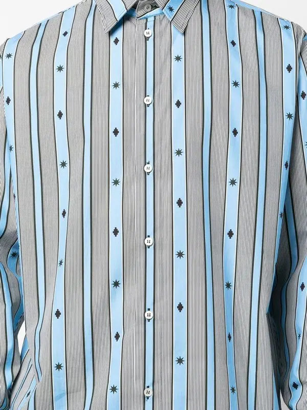COUNTY OF MILAN Striped Button-up Shirt
