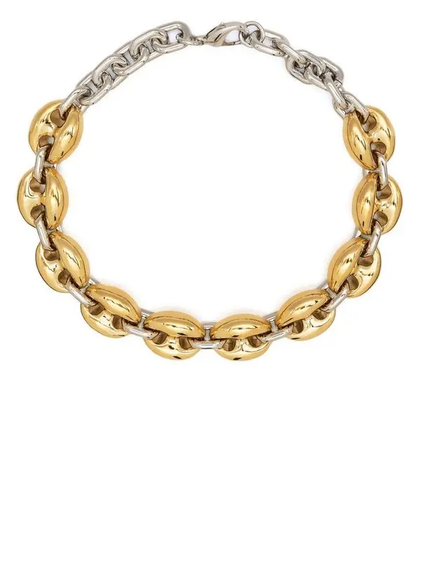Rabanne Two-tone Choker Necklace - Gold