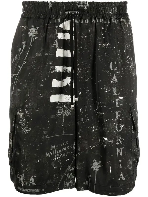 Amiri Abstract-print Bermuda Shorts
