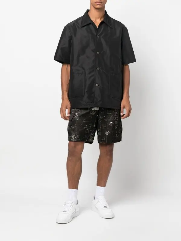 Amiri Abstract-print Bermuda Shorts
