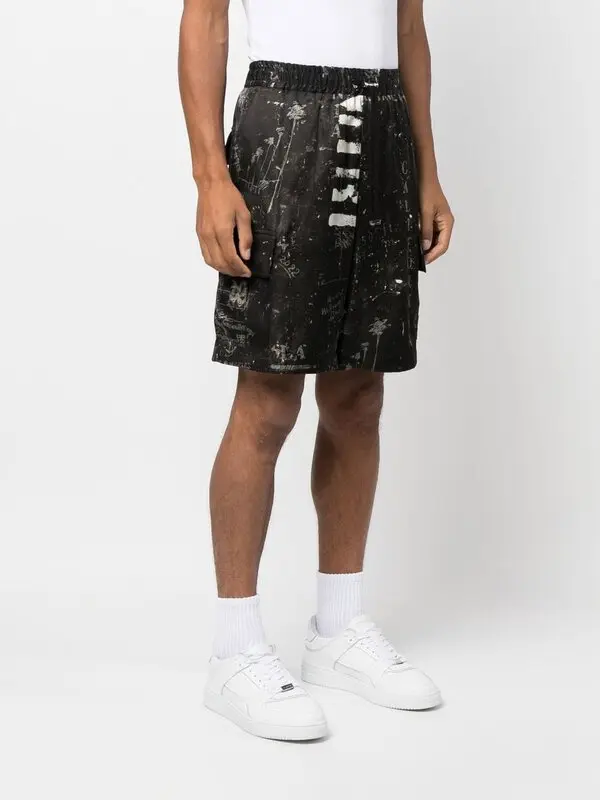 Amiri Abstract-print Bermuda Shorts