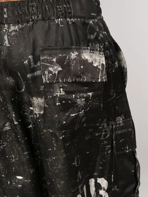 Amiri Abstract-print Bermuda Shorts