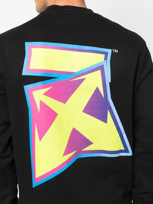 Off-White Arrows-print Cotton Sweatshirt
