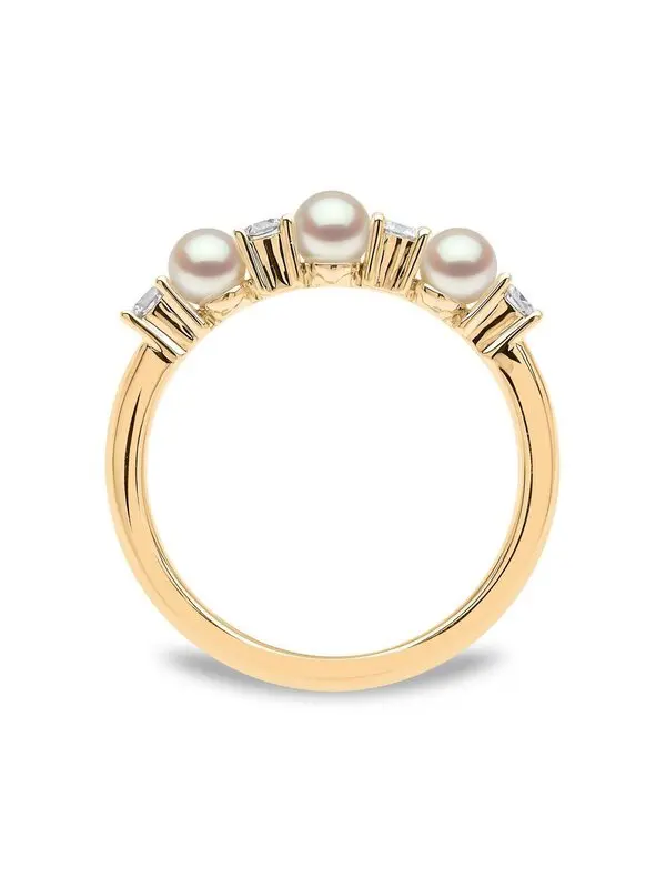 Yoko London 18kt Yellow Eclipse Akoya Pearl And Diamond Ring