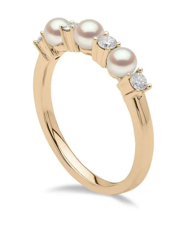 Yoko London 18kt Yellow Eclipse Akoya Pearl And Diamond Ring