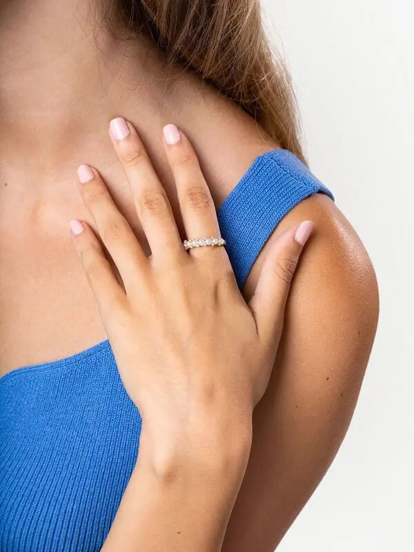 Yoko London 18kt Yellow Eclipse Akoya Pearl And Diamond Ring
