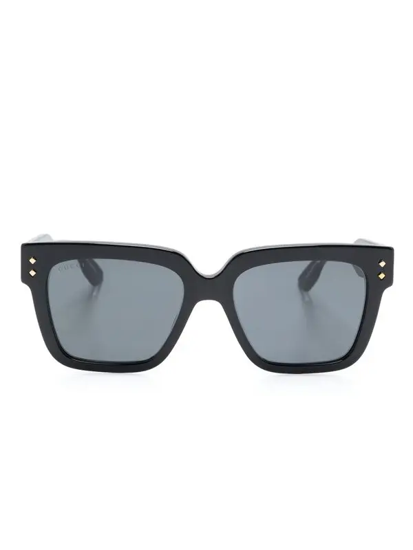 Gucci Rectangular Sunglasses - Black
