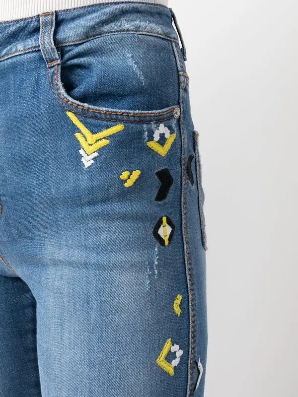 Ermanno Scervino Embroidered Flared Jeans