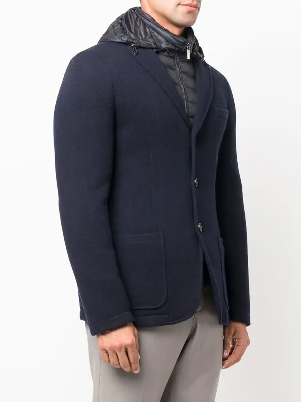 MOORER Padded Jacket - Blue