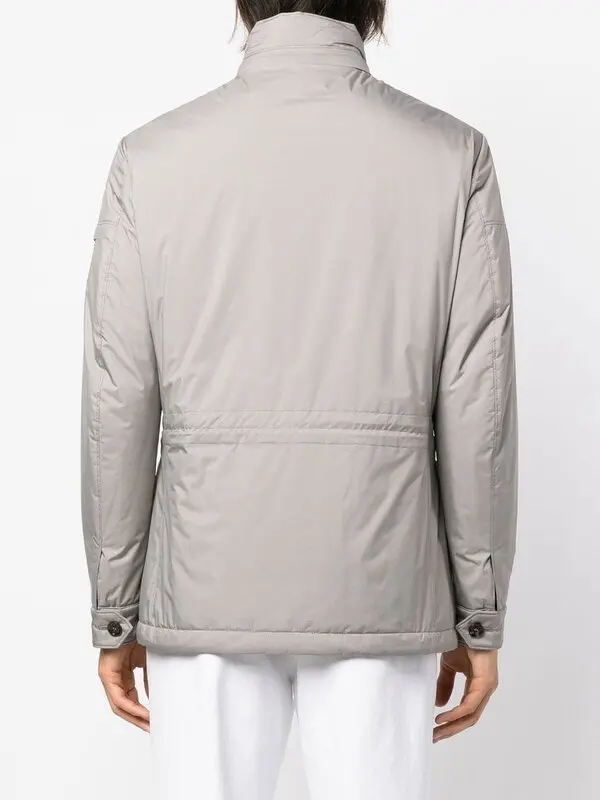 MOORER Long-sleeve Padded Jacket - Grey