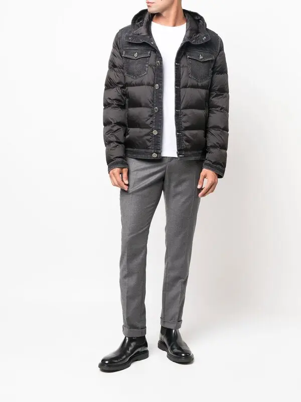 MOORER Button-up Padded Jacket