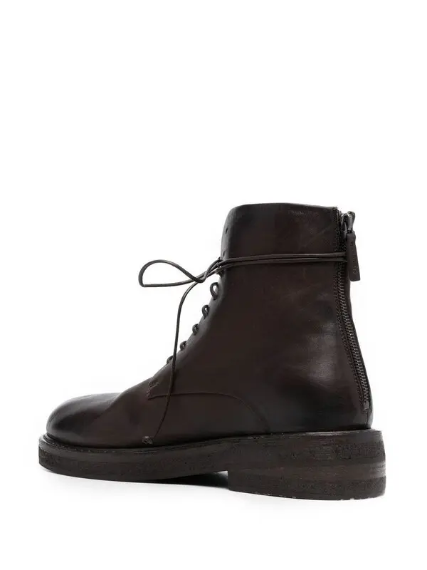 Marsèll Parrucca Leather Combat Boots - Brown