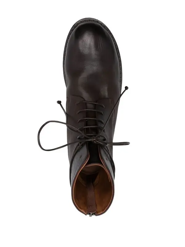 Marsèll Parrucca Leather Combat Boots - Brown