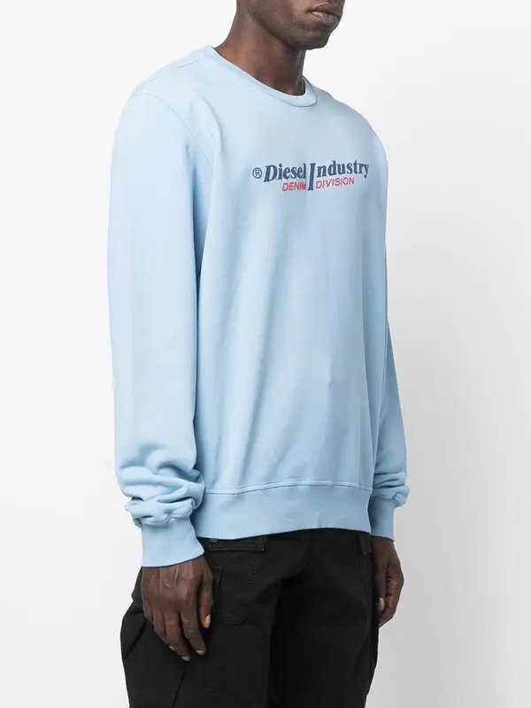 DIESEL® Logo-print Long-sleeve Sweatshirt