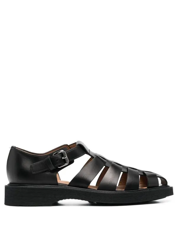 Church's Hove Strappy Design Sandals - Black