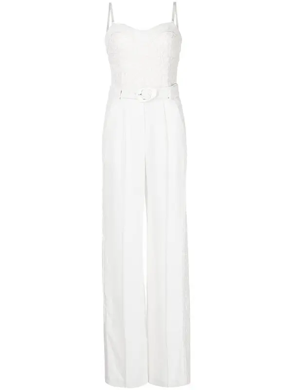 Simkhai Zaid Lace-detail Jumpsuit - White
