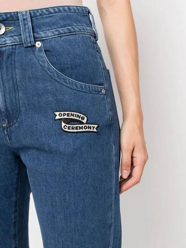 Opening Ceremony Embroidered Logo-patch Jeans