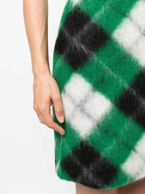 Opening Ceremony Check-print Mini Skirt