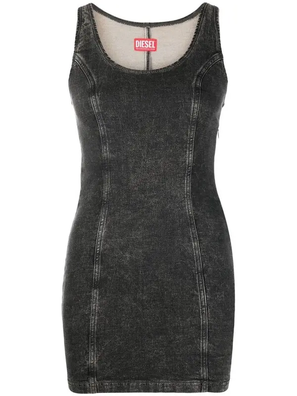 DIESEL® Mini Denim Dress - Grey