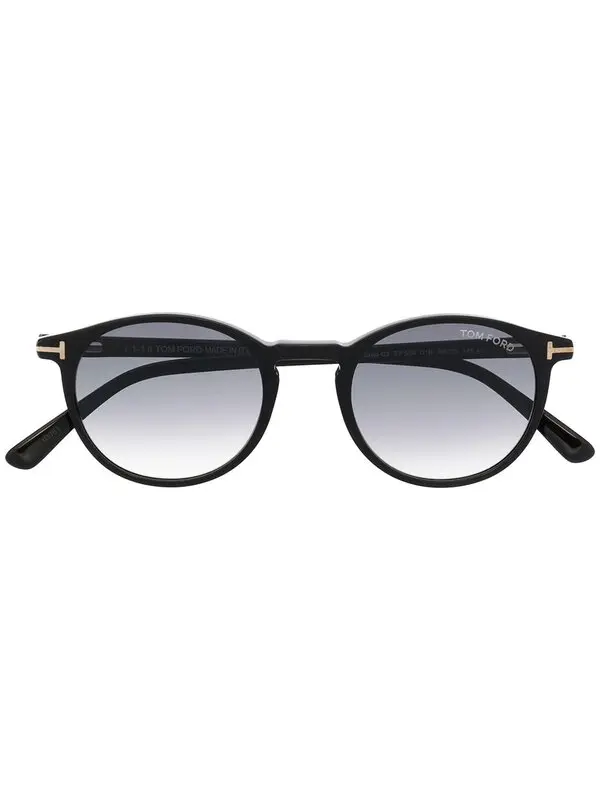 TOM FORD Andrea Round-frame Sunglasses - Black