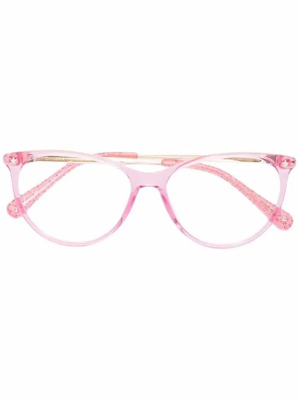 CHIARA FERRAGNI Round-frame Eyeglasses - Pink