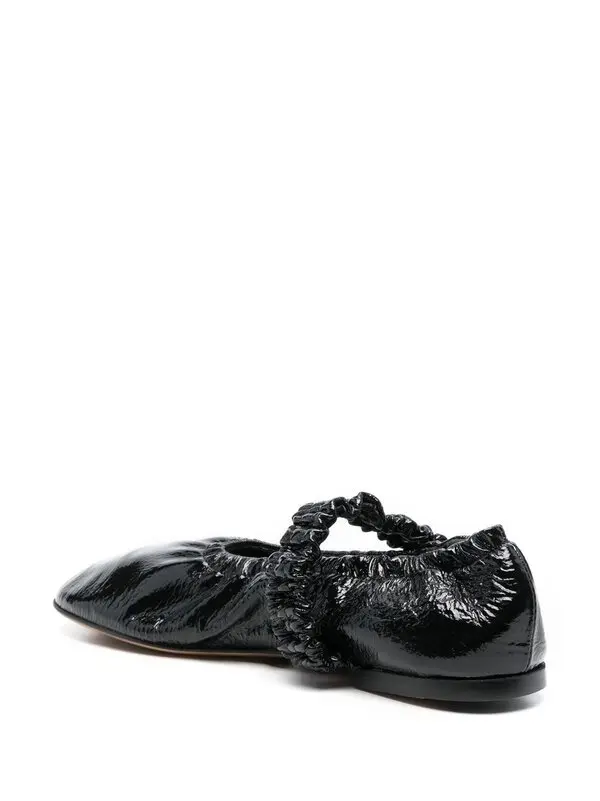Proenza Schouler Elasticated-strap High-shine Ballerina Shoes
