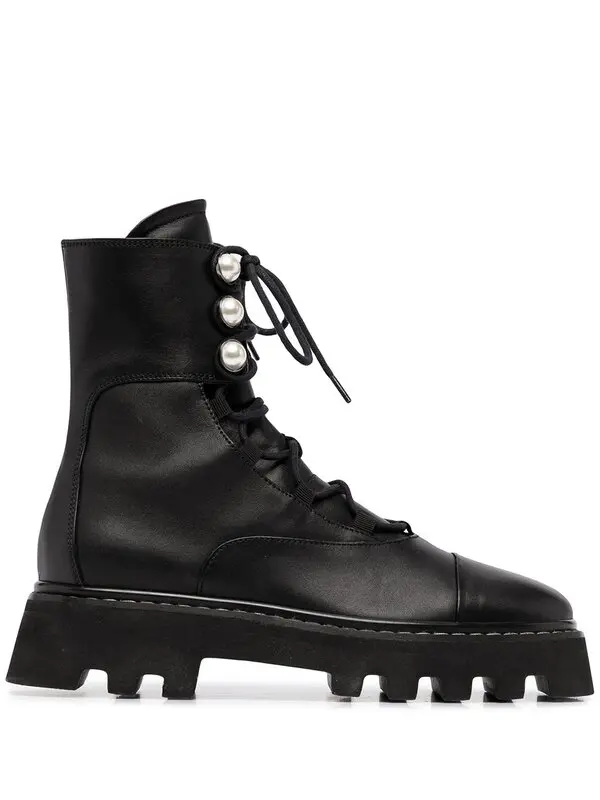 NICHOLAS KIRKWOOD Pearlogy Combat Boots