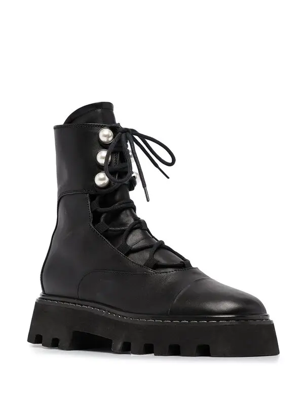 NICHOLAS KIRKWOOD Pearlogy Combat Boots