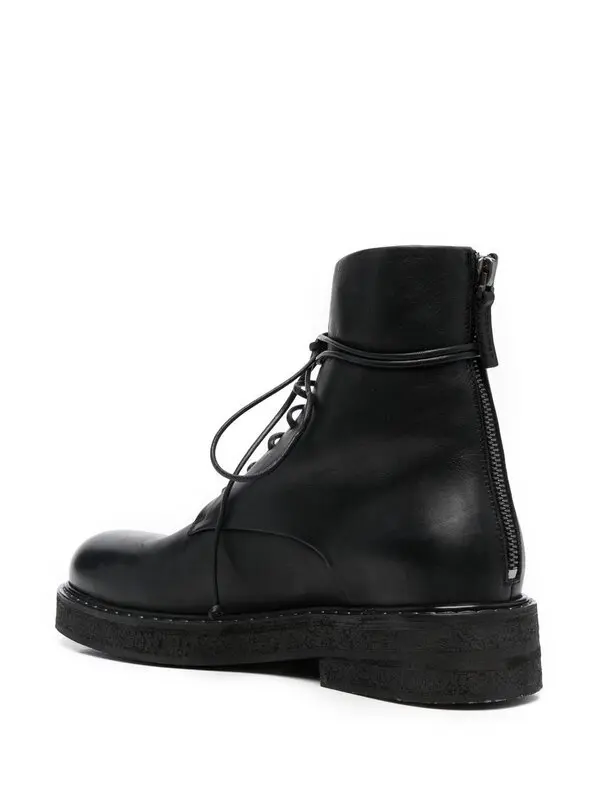 Marsèll Parruca Leather Combat Boots - Black