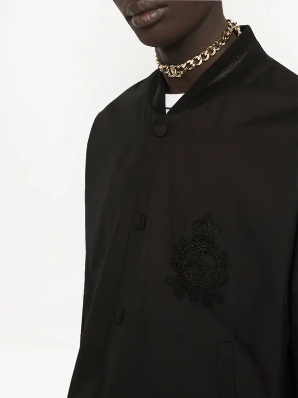 Dolce & Gabbana Heraldic-patch Bomber Jacket