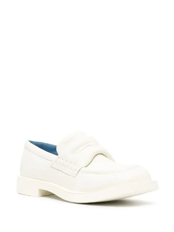 Camper Padded Leather Loafers - White