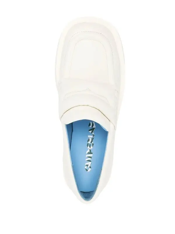 Camper Padded Leather Loafers - White