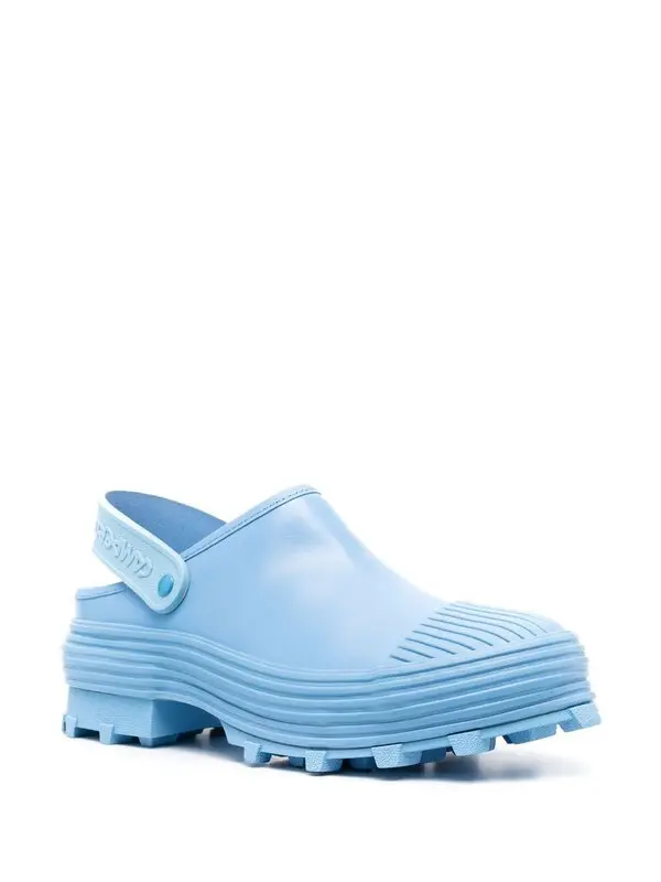 Camper Logo-strap Mules - Blue