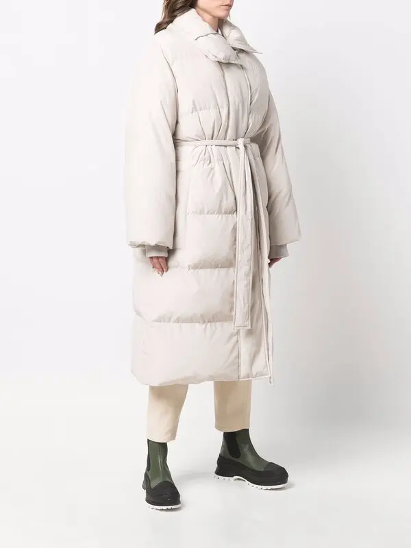 Stella McCartney Funnel-neck Long Puffer Coat